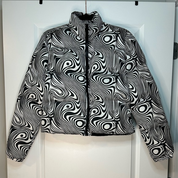 SHEIN | Jackets & Coats | Marble Puffer Jacket | Poshmark